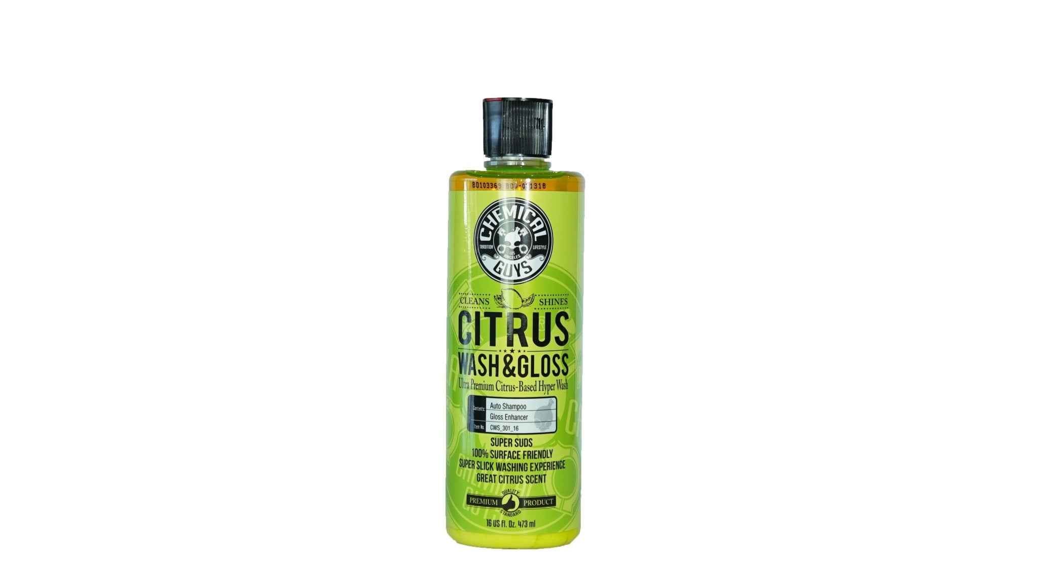Chemical Guys Citrus Wash & Gloss Concentrated Car Wash (16 oz ...